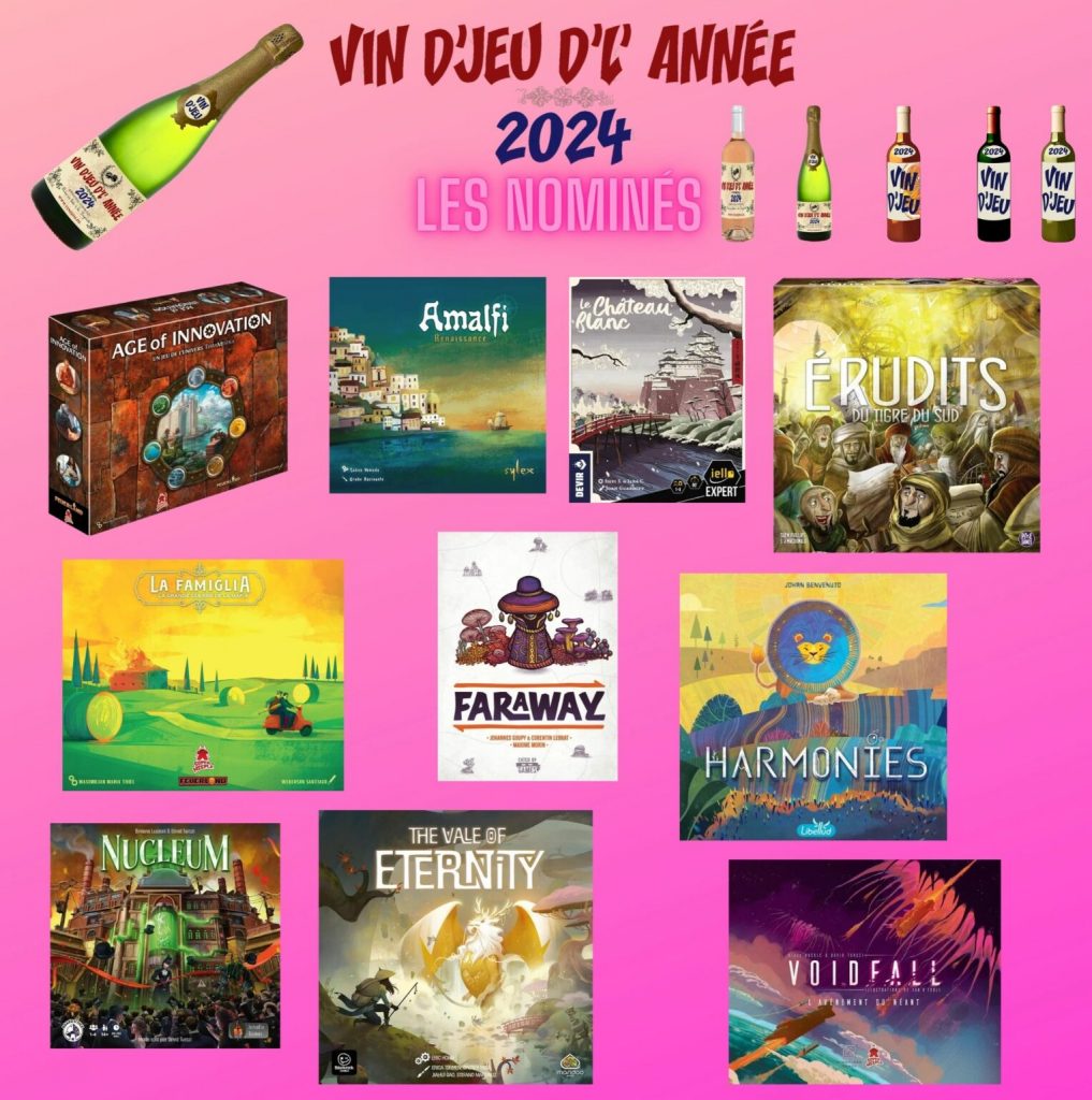 Vin d’jeu d’l’année 2024: les jeux nominés par les lecteurs / lectrices ...